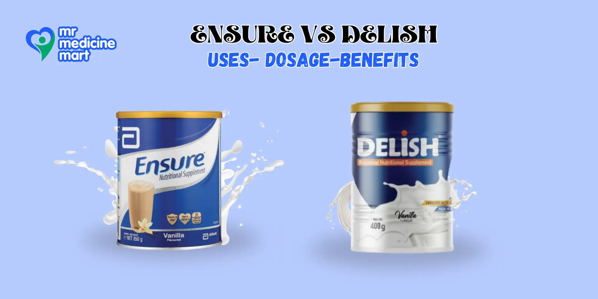 Delish vs Ensure – Uses, Dosage & Benefits | Mr Medicine Mart