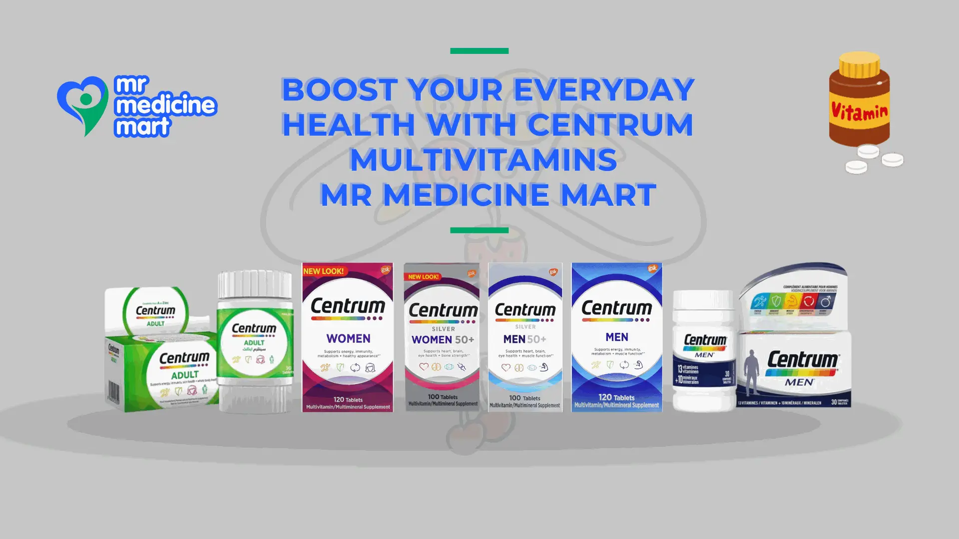 Centrum Multivitamins for Men, Women & 50+ | Daily Nutrition