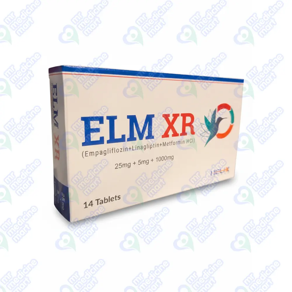 ELM XR 25mg/5mg/1000mg Tablet Price In Pakistan