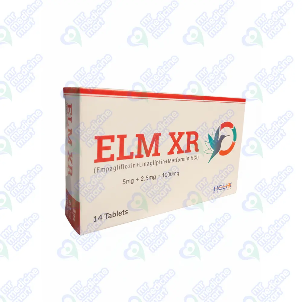 ELM Xr 5mg/2.5mg/1000mg Tablet Price In Pakistan