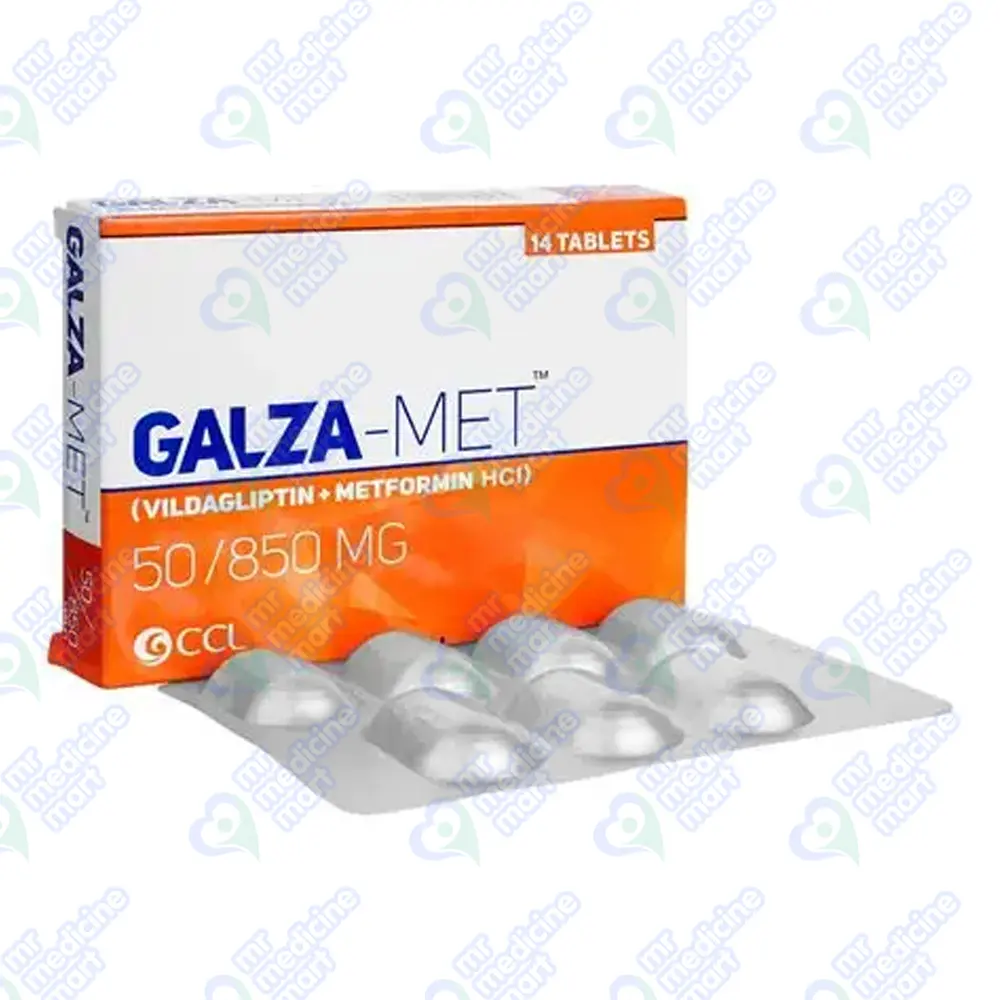 Galza Met Tablet 50mg/850mg Uses, Dosage & Price In Pakistan