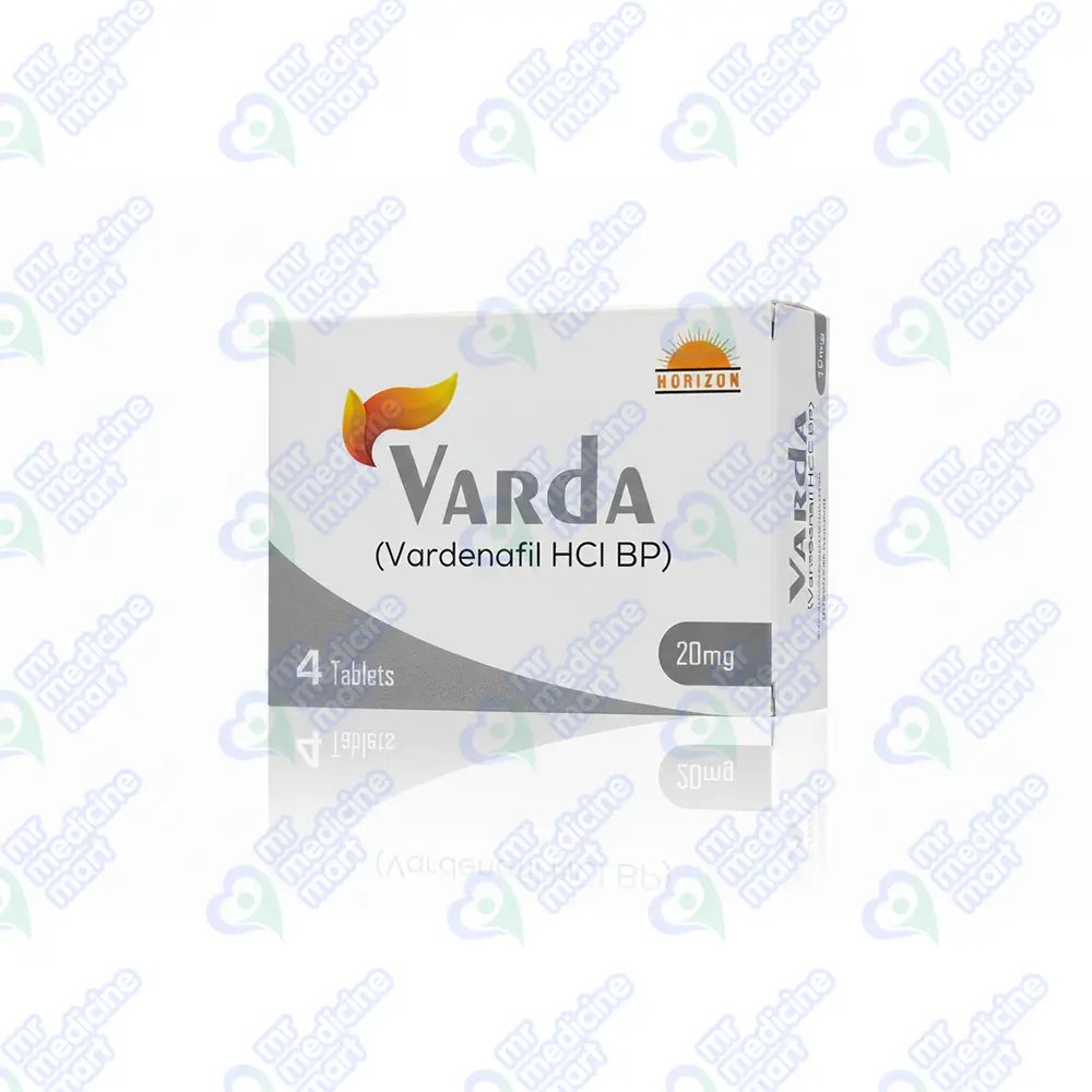 Varda 20mg Tablet (Vardenafil) Price in Pakistan | Uses & Dosage