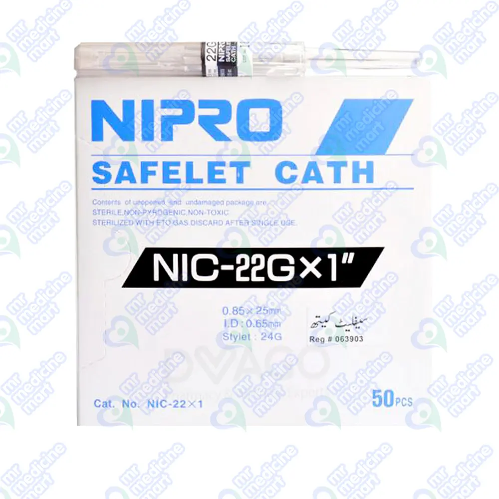 Nipro Catheter 22GX | Mr Medicine Mart