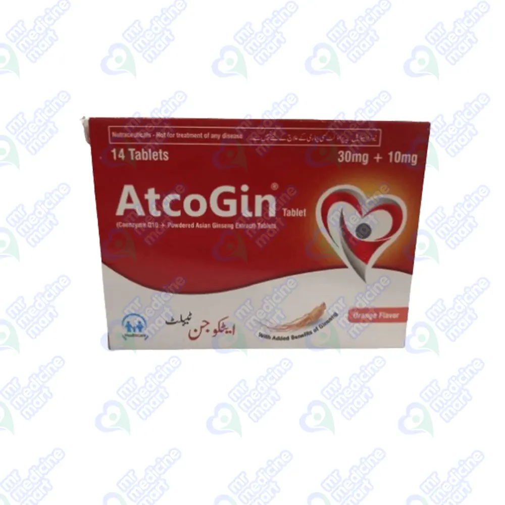 Atcogin 30mg/10mg Tablet (Dis Continue) | Mr Medicine Mart
