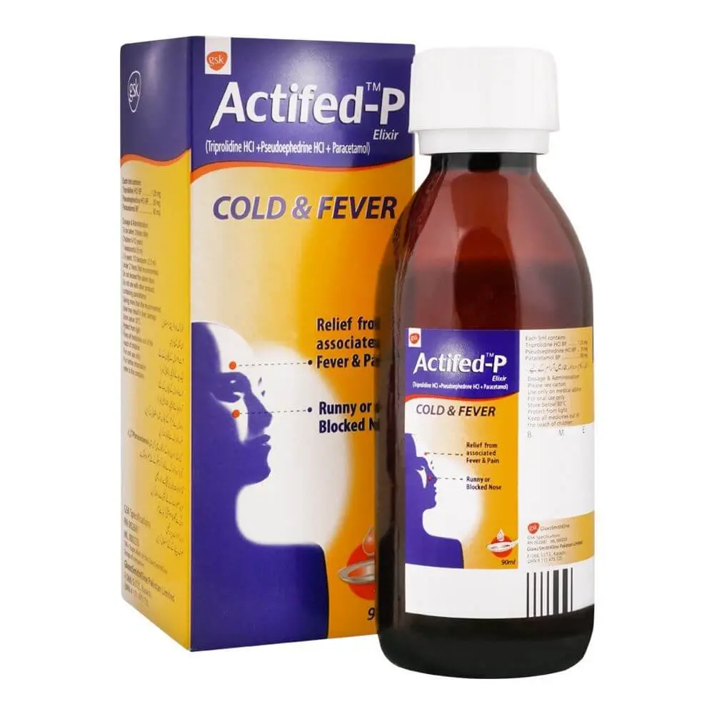 Actifed P Syrup 90ml | Mr Medicine Mart