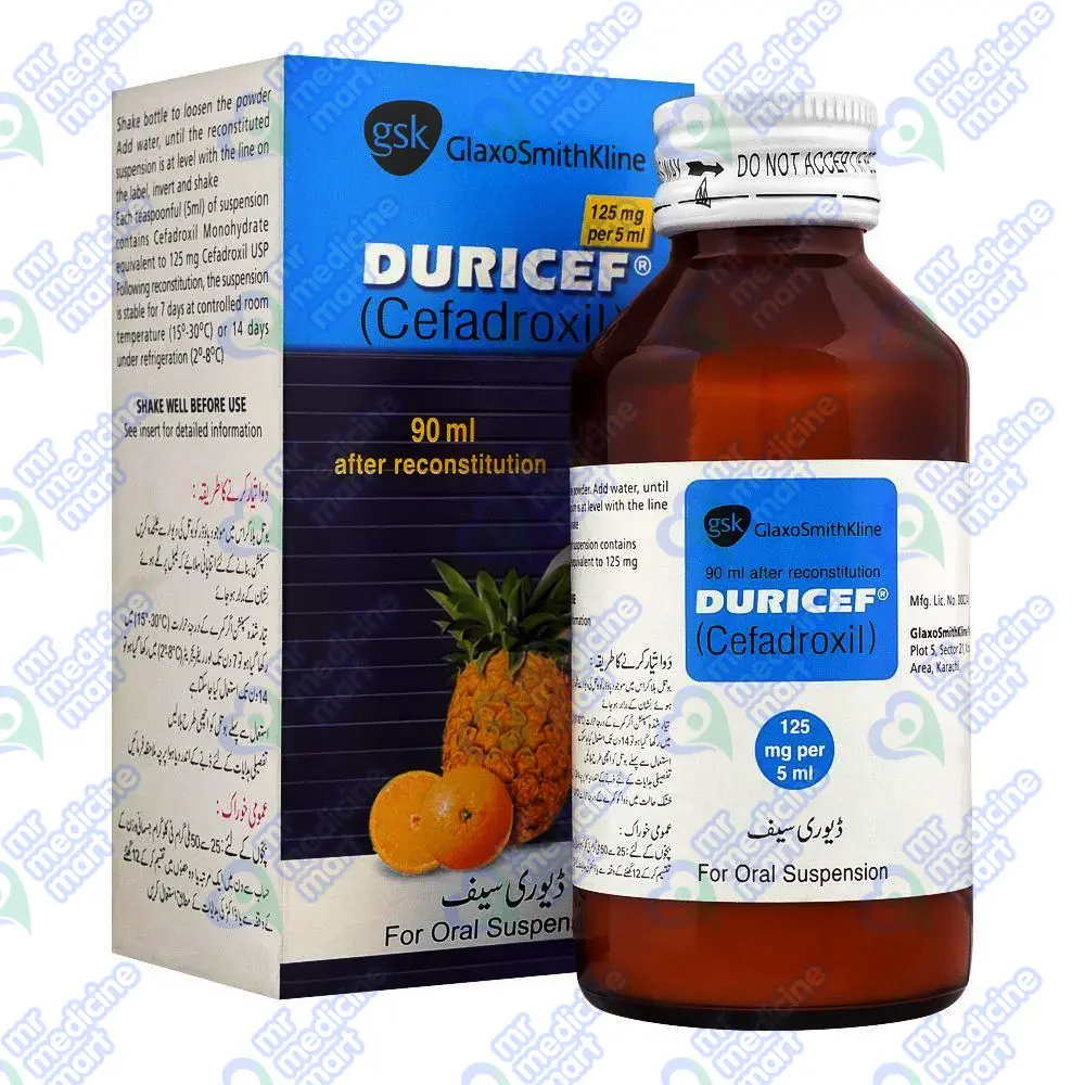 Duricef 125mg/5ml Suspension 90 ml | Mr Medicine Mart