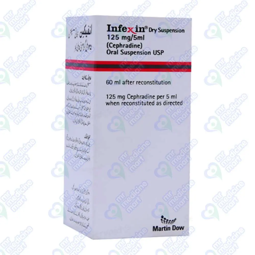 Infexin 125mg/5ml Suspension 60 Ml | Mr Medicine Mart