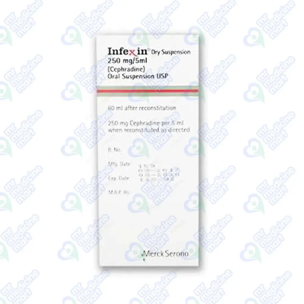 Infexin 250mg/5ml Suspension 60 ml | Mr Medicine Mart