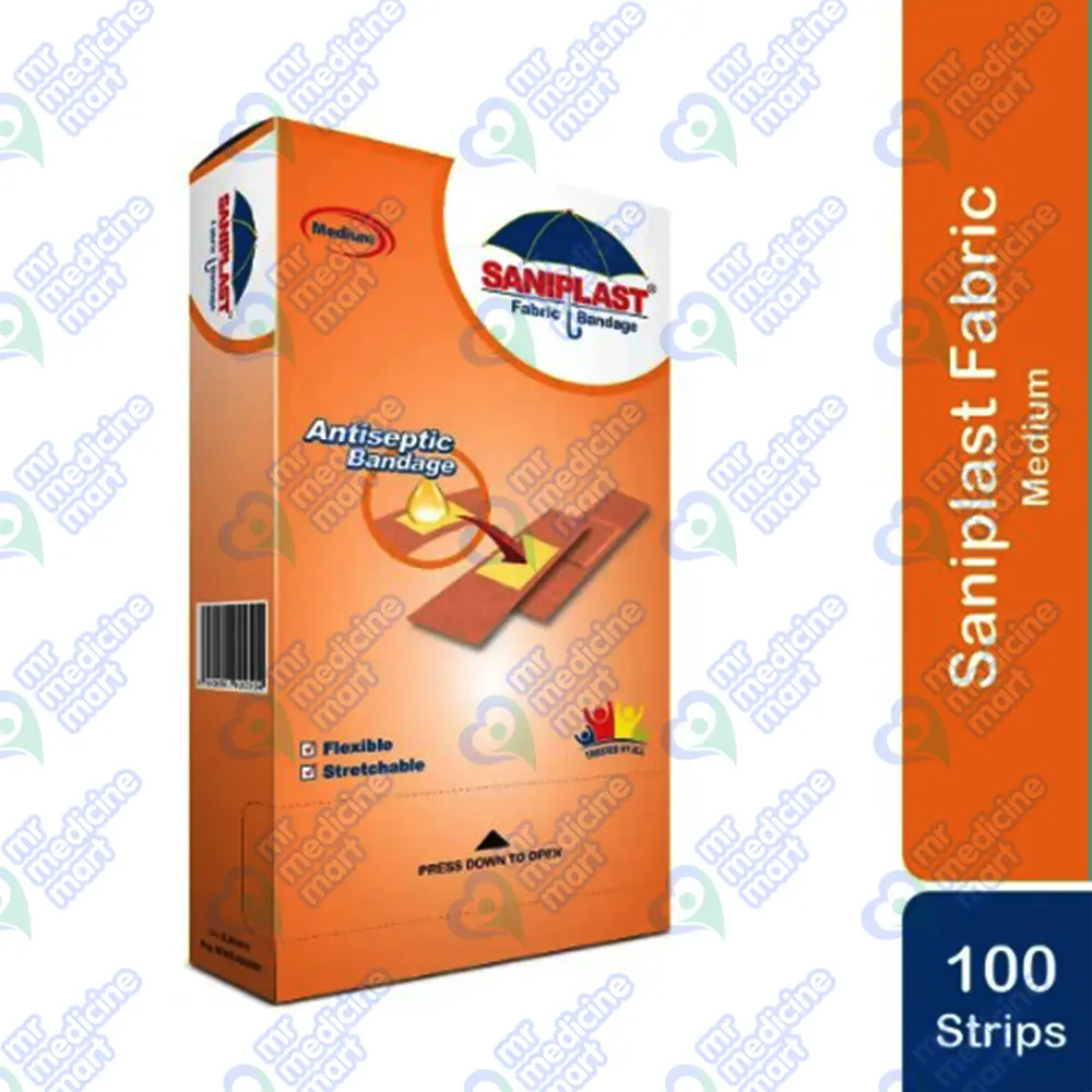 Saniplast Fabric Medium 100's Family Pack | Mr Medicine Mart