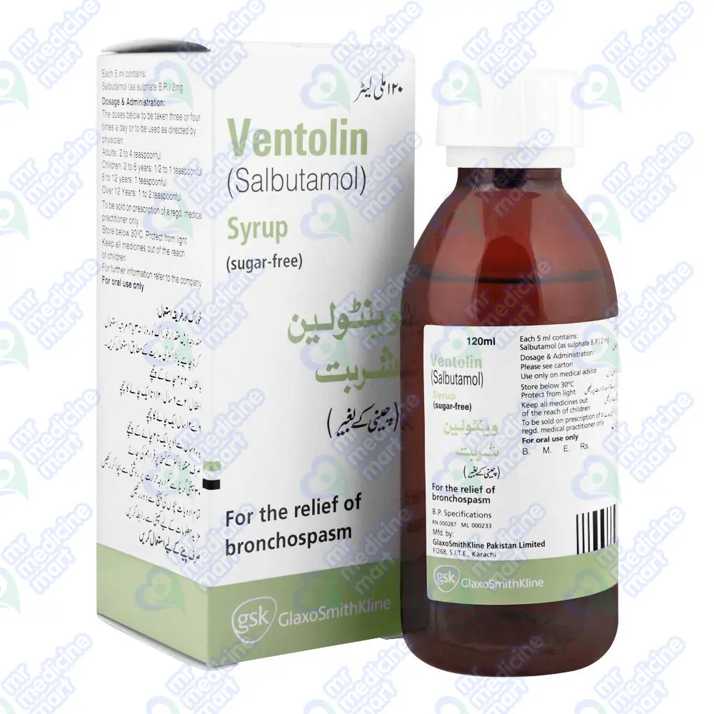 Ventolin Syrup 120ml | Mr Medicine Mart