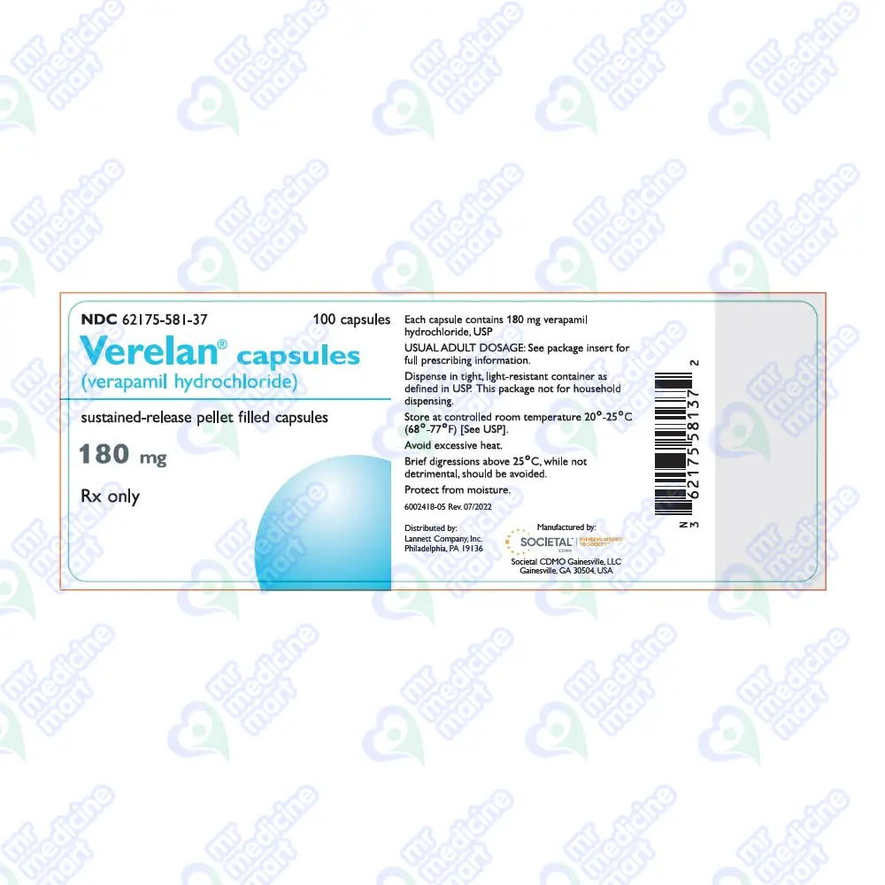 Verelan 240mg Capsule | Mr Medicine Mart
